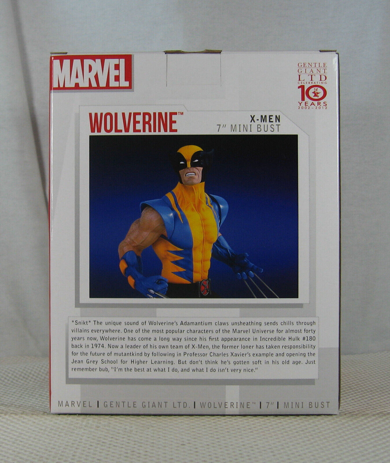 Gentle Giant Wolverine Mini Bust 177/850 Yellow Costume Marvel X-Men ...