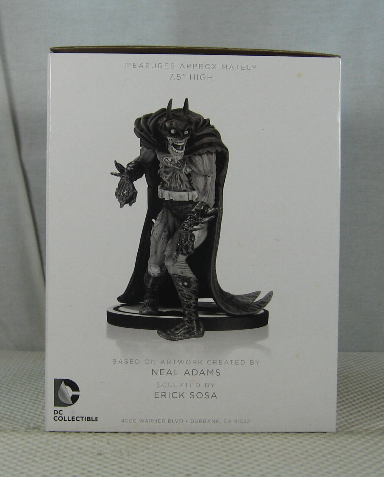 Batman Black and White Zombie Batman Statue by Neal Adams Erick Sosa NEW SEALED - Sunshine Comics